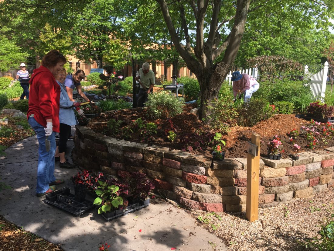 Serenity garden spring planting complete | News, Sports, Jobs - Daily Press